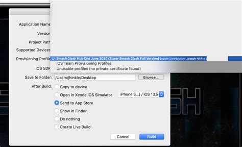 Issue Building For Ios Distribution Ios Solar2d Game Engine