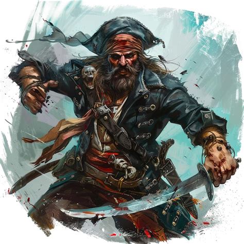 Premium Photo A Drawing Of A Man With A Sword And A Sword