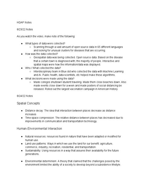 Hgap Notes Download Free Pdf Agriculture Urban Sprawl