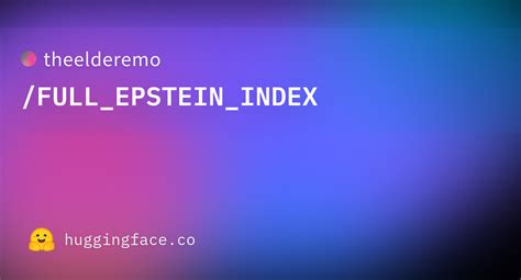 Readme Md · Theelderemo Full Epstein Index At Main