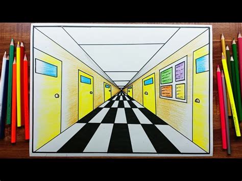 How To Draw Perspective Hallway