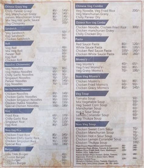Menu At Choice Food Restaurant New Delhi Plot No 65