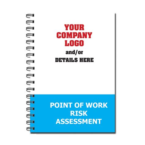 Custom Point Of Work Risk Assessment Book Powra A6 105mm X 148mm