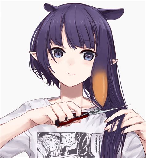 Cutting Hair Danbooru