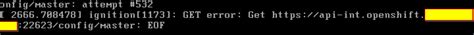 Master Installation Error Ropenshift