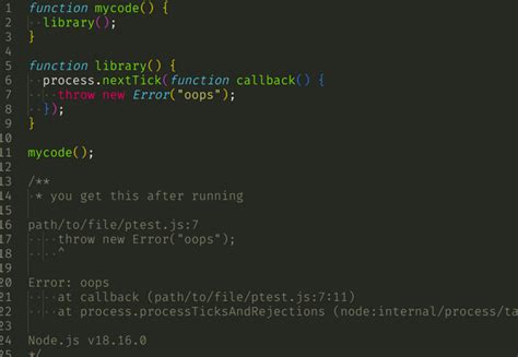 How To Get A Full Stack Trace Of This Code Avoiding Inspector Rnode