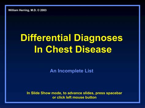 Radiological Presentation On Chest Pathologies Differentials Ppt