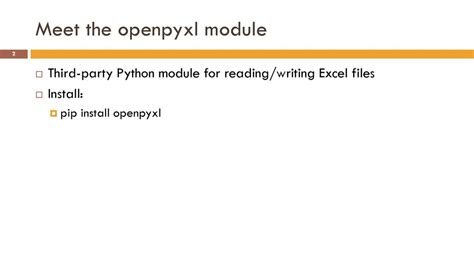 Working With Excel Files Ppt Download