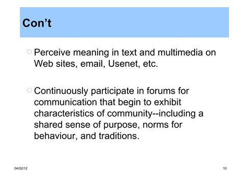 Computer Mediated Communication Cmc As A Subject Ppt