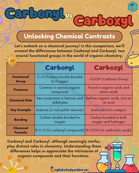 Carbonyl Vs Carboxyl Whats The Difference English Study Online
