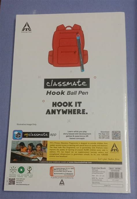 Hand Cover Paper Cover A6 Single Line Ruled Classmate Notebook At Rs 90 In Chennai