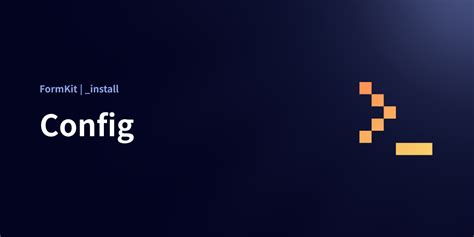Config ⚡️ Formkit