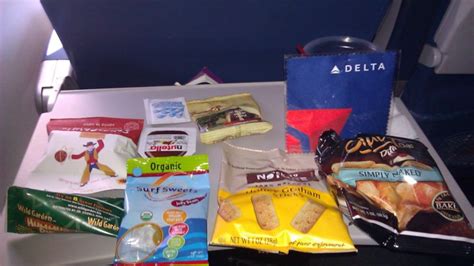 Whats In Deltas Red Snack Box Travel Codex