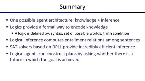Cs 188 Artificial Intelligence Propositional Logic Semantics Inference