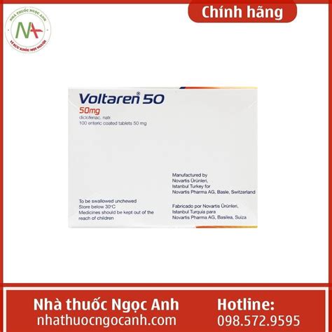 Thuốc Voltaren 50 Mg Novartis Là Thuốc Gì Giá Bao Nhiêu Mua ở đâu