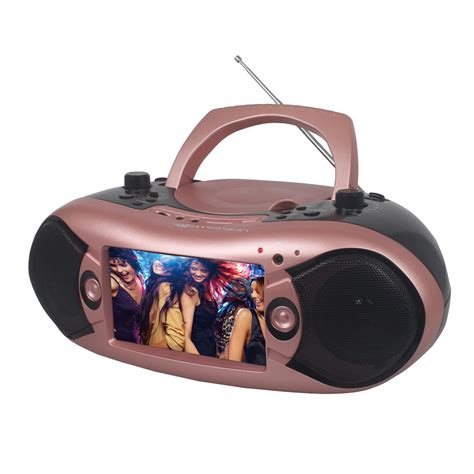 7” Bluetooth® Tv And Dvd Boombox With Hd Input And Stereo Speakers