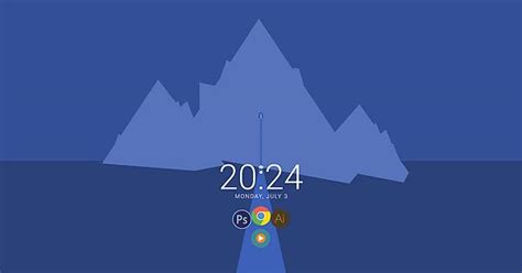 Mountain Semi Minimalistic Rainmeter Desktop Album On Imgur