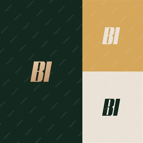 Premium Vector Bi Logo Design Vector Image