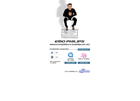 Emo Philips In 2001 Web Design Museum