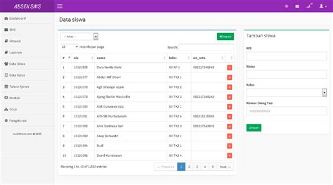 Contoh Aplikasi Absensi Karyawan Dengan Php Templatego Vro