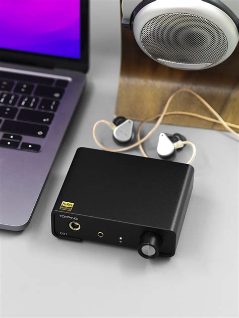 TOPPING DX1 Hi Res Audio DAC&Headphone Amplifier 6.35mm 3.5mm Line out ...