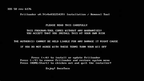 Priiloader Wont Show The System Hacks Menu Options Rwiihacks