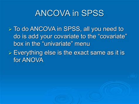 Analysis Of Covariance Ppt