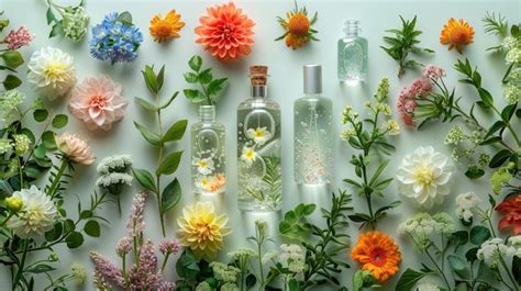 Premium Photo Botanical Skincare Products With Natural Ingredients