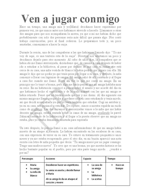 Ven A Jugar Conmigo Pdf