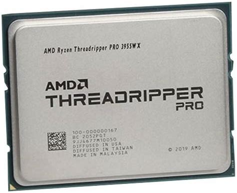 AMD Ryzen Threadripper PRO 3955WX Processor (Tray), sWRX8 CPU Socket ...