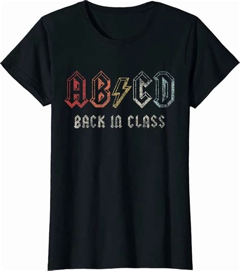 Hot Trending Kiraa Tee With Retro Abcd Alphabets Back In Class Back To School T Shirt