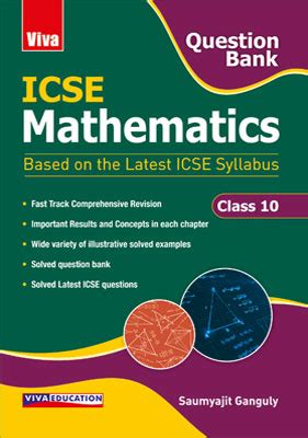 Viva Books ICSE Mathematics Question Bank Class