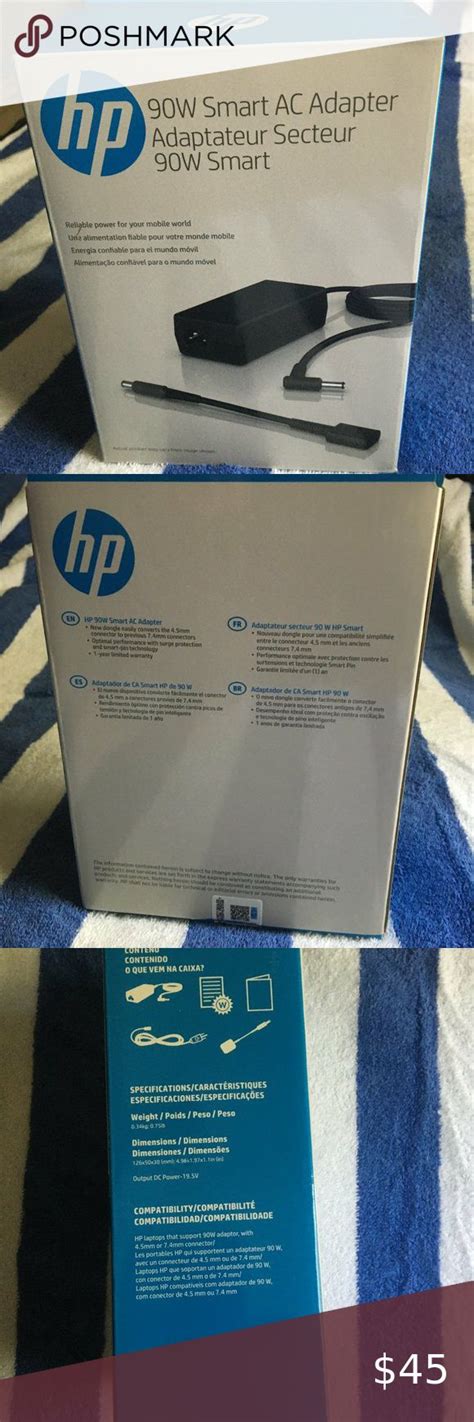 HP 90W Smart AC Adapter Adapter Smart Clothes Design