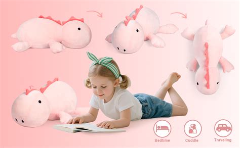 Ideameme 22 3 5 Lbs Weighted Dino Stuffed Toys Cute