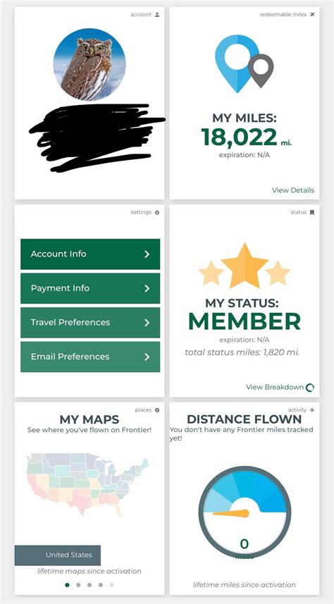 Trackers On Account Profile Not Working Rfrontierairlines
