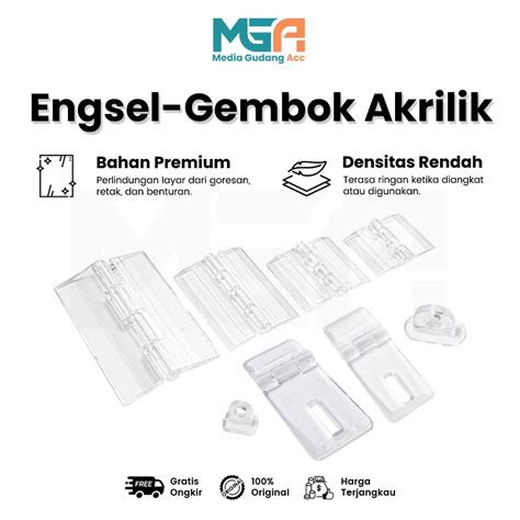Jual Engsel Akrilik Engsel Pintu Gembok Akrilik Acrylic Hinge