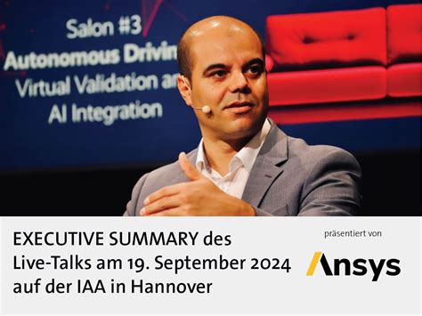 Executive Summary Autonomous Driving Virtual Validation And Ai Integration