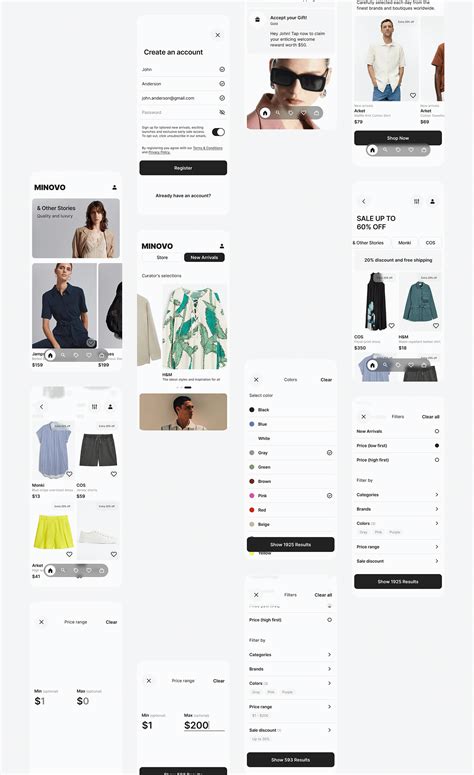 Ui Kit E Commerce Mobile App Behance