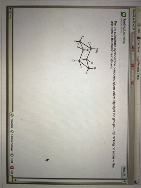 Solved T Print Calculator Periodic Table Question 12 Of 2