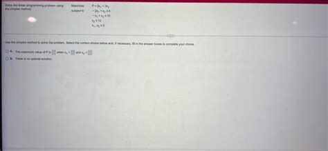 solved sove the linear programming problem using the simplex