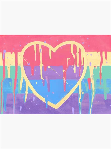 Rainbow Bisexual Painted Pride Flag Poster For Sale By Lewin Wild Redbubble