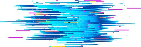 Colorful Horizontal Lines Creating A Dynamic Glitch Effect Over A