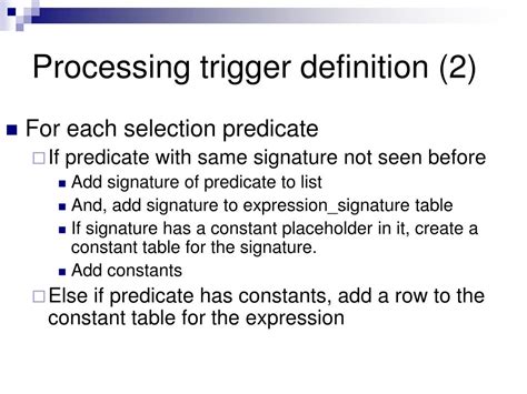 Ppt Scalable Trigger Processing Powerpoint Presentation Free