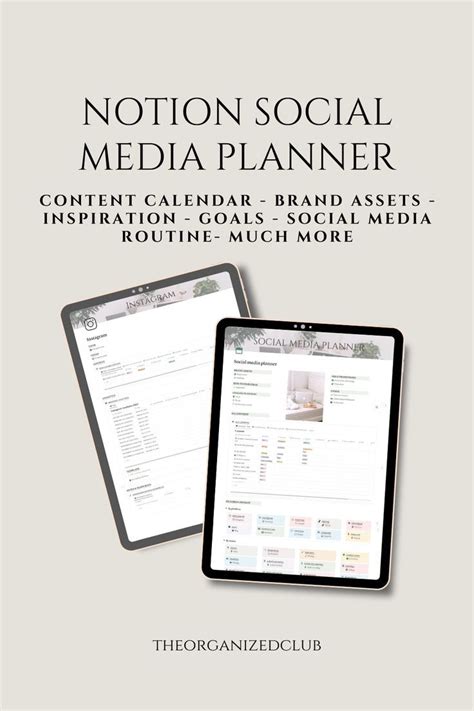 Notion Template Social Media Planner Artofit