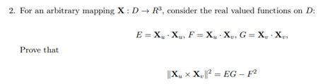 Solved 2 For An Arbitrary Mapping Xd→r3 Consider The Real
