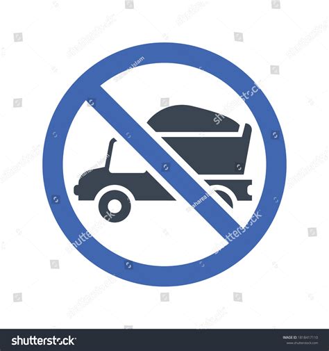 Dump Truck Restriction Icon Vector Graphics Stock Vector Royalty Free 1818417110 Shutterstock