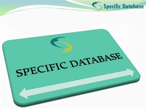 Specific Database Ppt