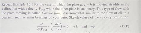 Solved Repeat Example 151 For The Case In Which The Plate