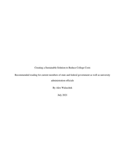 Proposal Argument Essay Pdf Tuition Payments Debt
