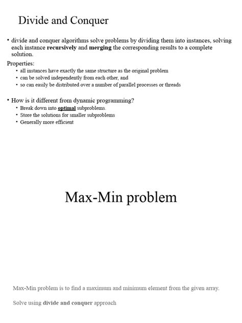 Lectur 7 Max Min Problem Pdf Theoretical Computer Science Applied